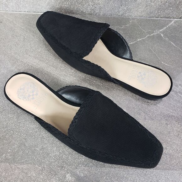 Vince Camuto | Shoes | Vince Camuto Mules Womens 9 Black X Almost Ready ...